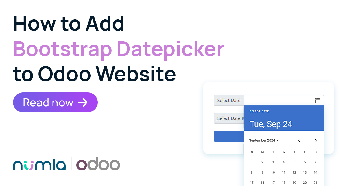 How to Add Bootstrap Datepicker to Odoo Website | Numla