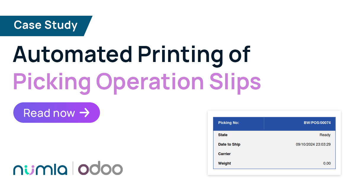 Automated Printing of Picking Operation Slips in Odoo POS | Odoo ERP