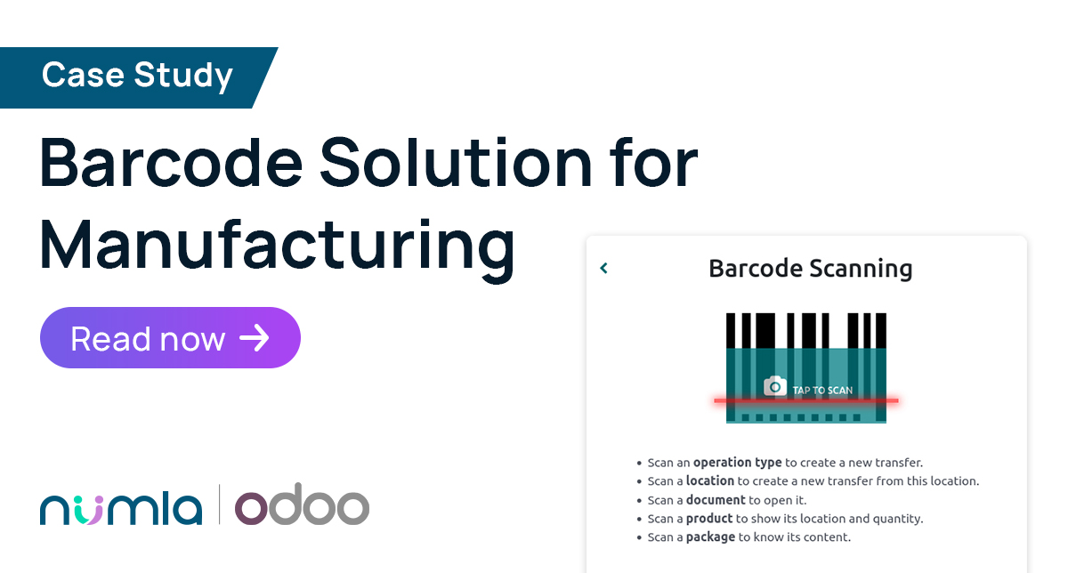 Barcode Solution for Manufacturing in Odoo V16 | Numla