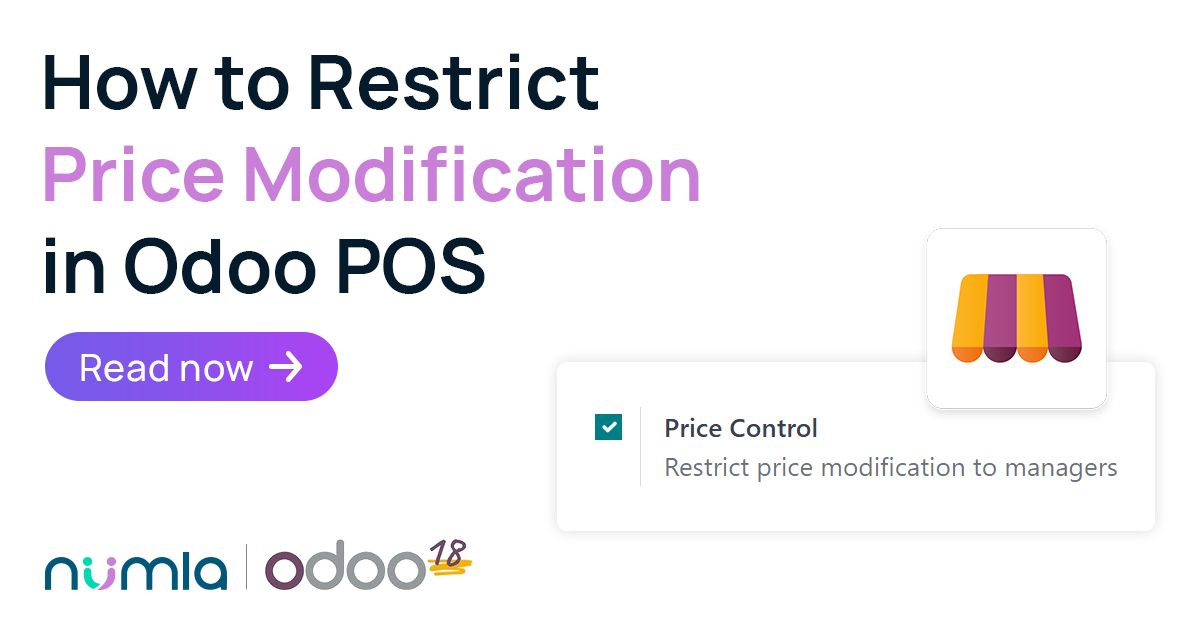 How To Restrict Price Modification In Odoo 18 Pos Odoo Erp
