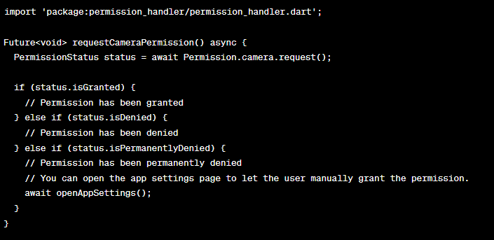How to Handle Permissions in Flutter | Numla