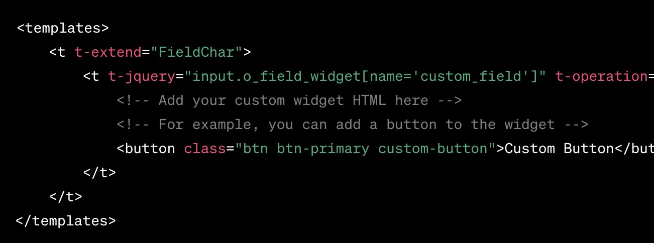 Customise Odoo FormViews using JavaScript | Odoo ERP